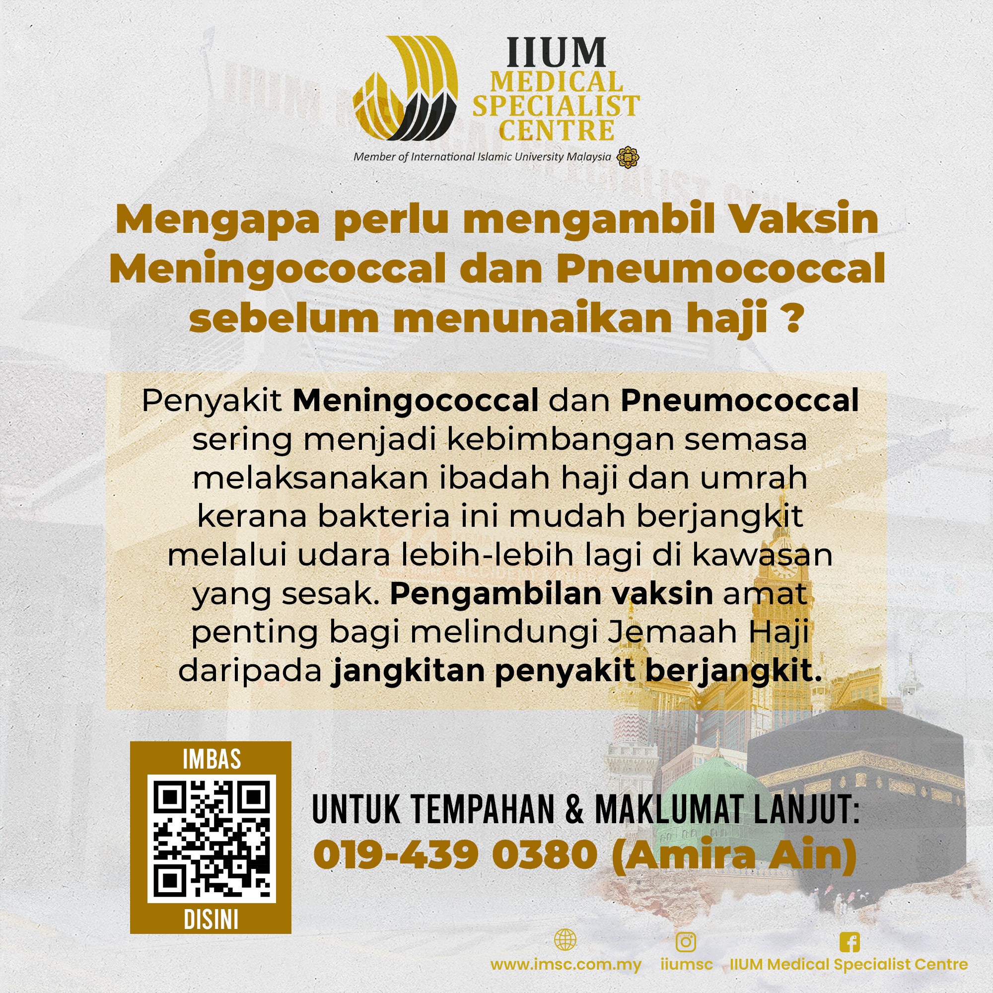 IMSC Panel Rasmi Tabung Haji: Lindungi Kesihatan Bakal Jemaah Haji dengan Vaksinasi - IIUM ...