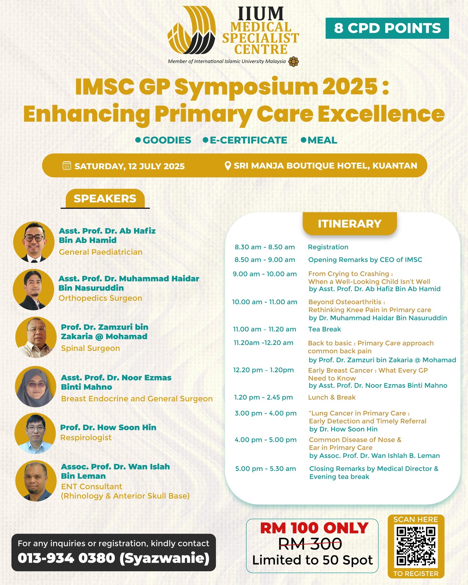 Empowering Primary Care: IMSC GP Symposium 2025 Kini Dibuka untuk ...